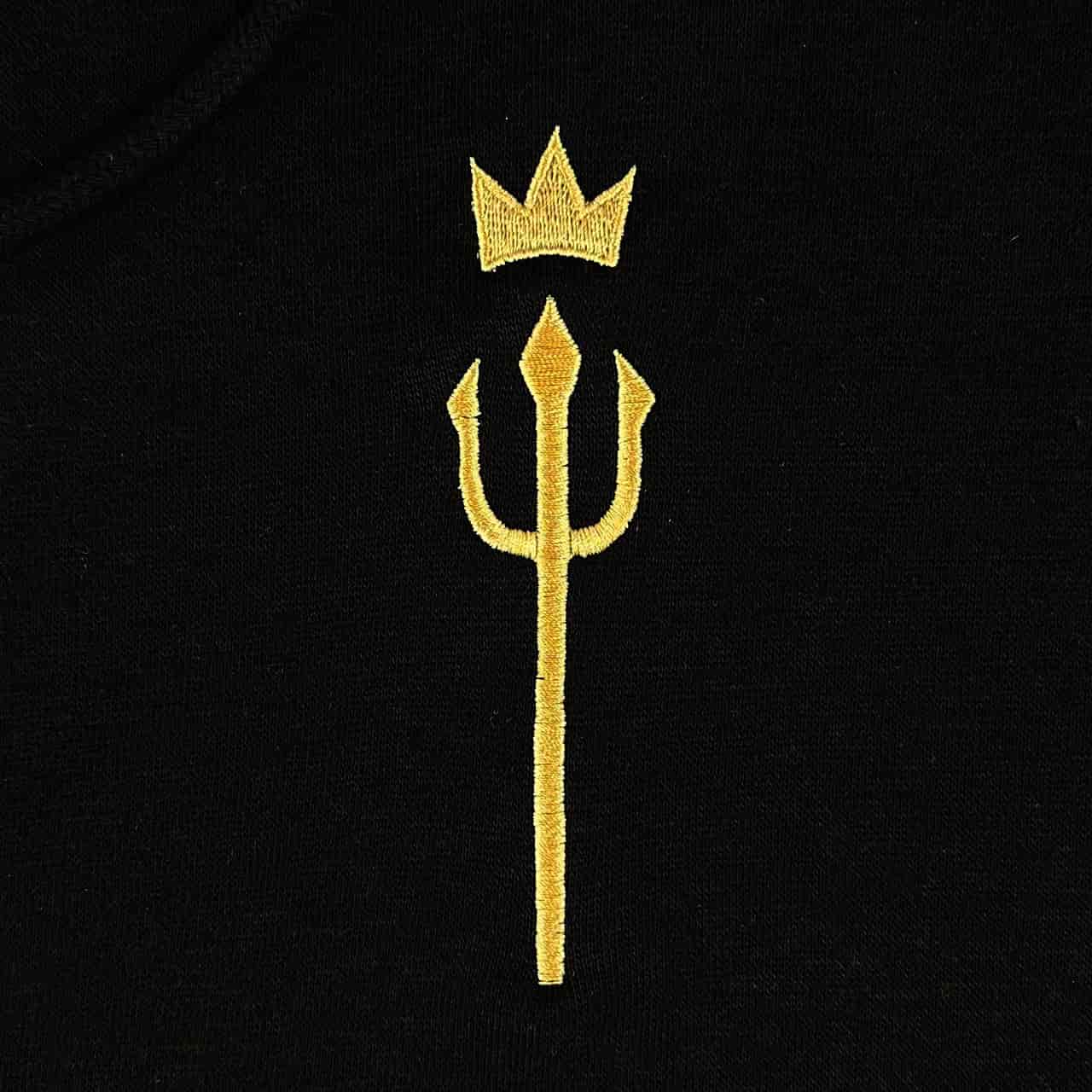 awesamdude Embroidered King Trident Pullover Hoodie – awesamdude.shop